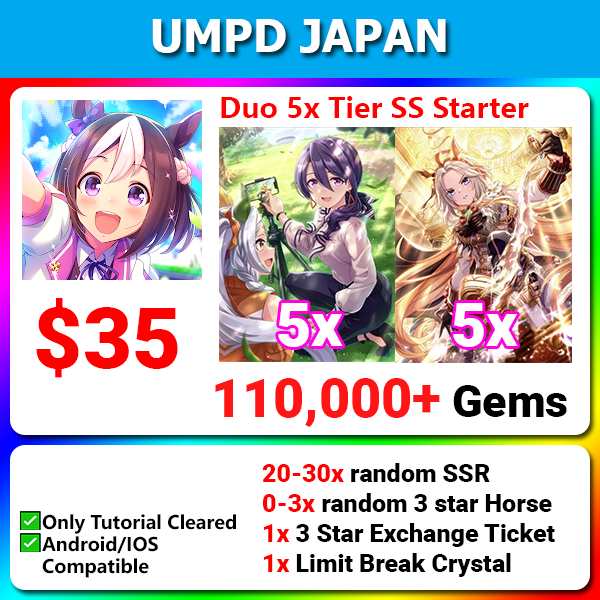 [Japan] Uma Musume Pretty Darby UMPD ウマ娘 プリティーダービー Duo 5x Tier SS Orfe ...