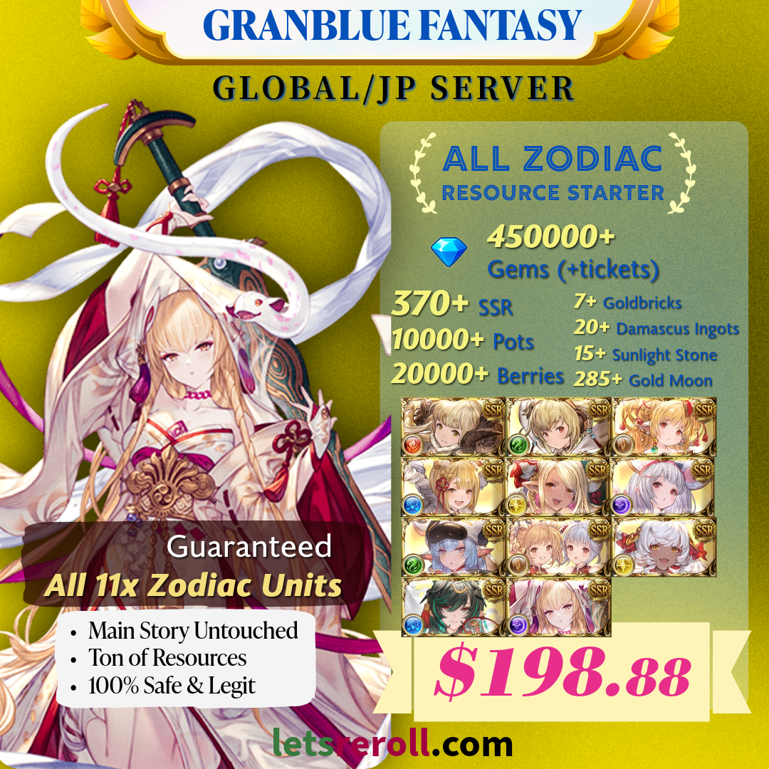 [JP/Global] Granblue Fantasy GBF Ultimate All Zodiac Starter 450,000 G ...